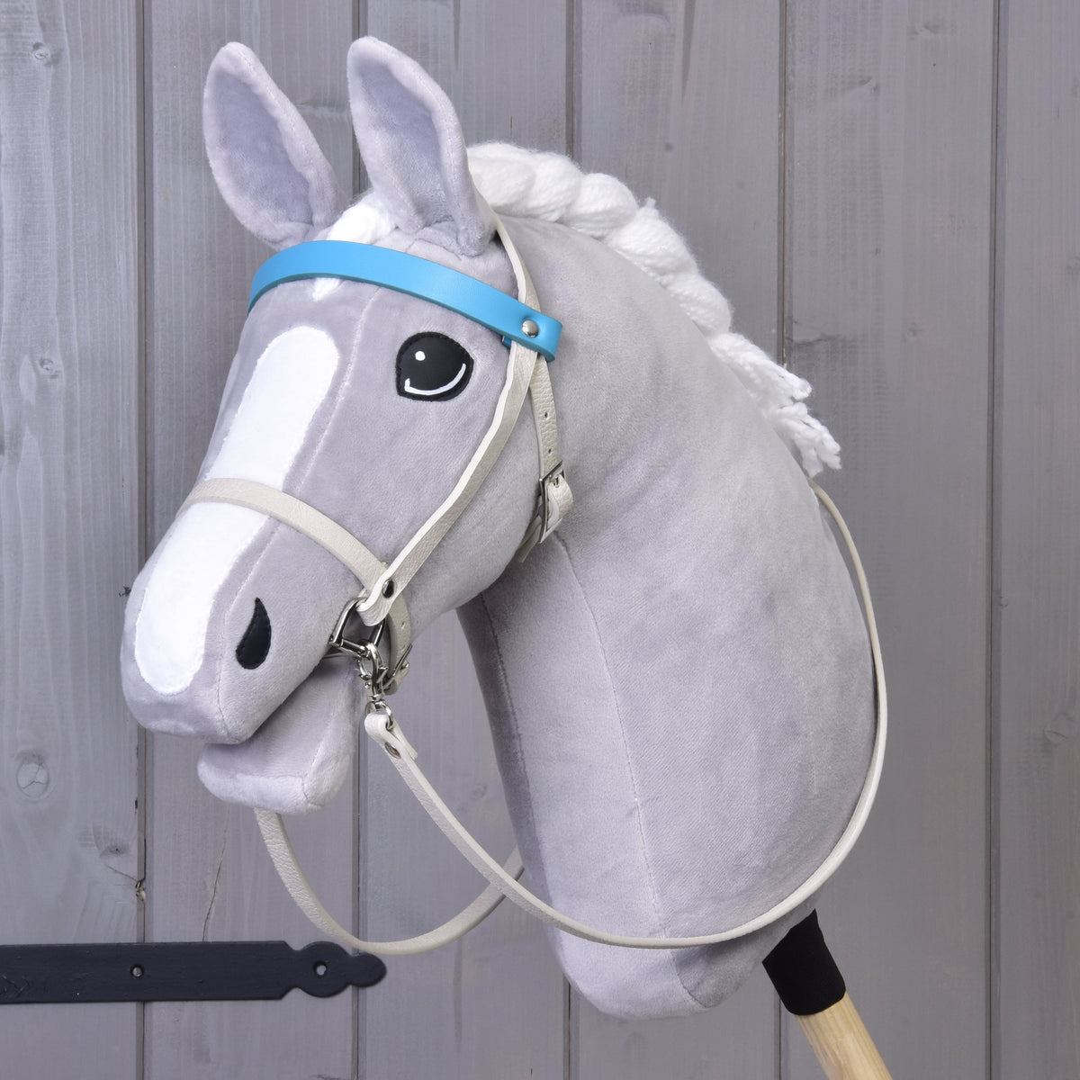 Aqua leatherette set - bridle, reins and martingale– Hobby Horse LarDen